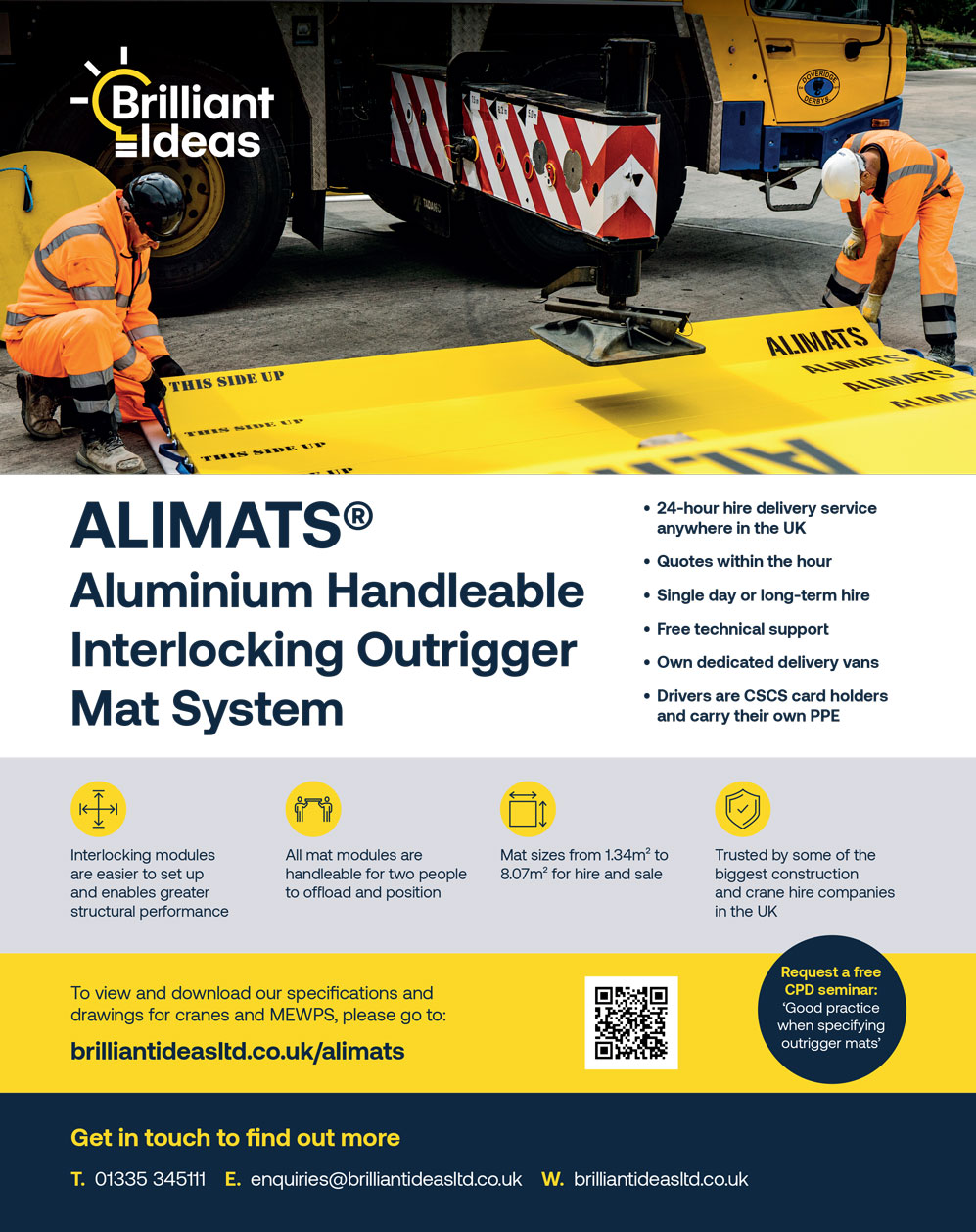 Ad | ALIMATS® Interlocking Outrigger Mat System